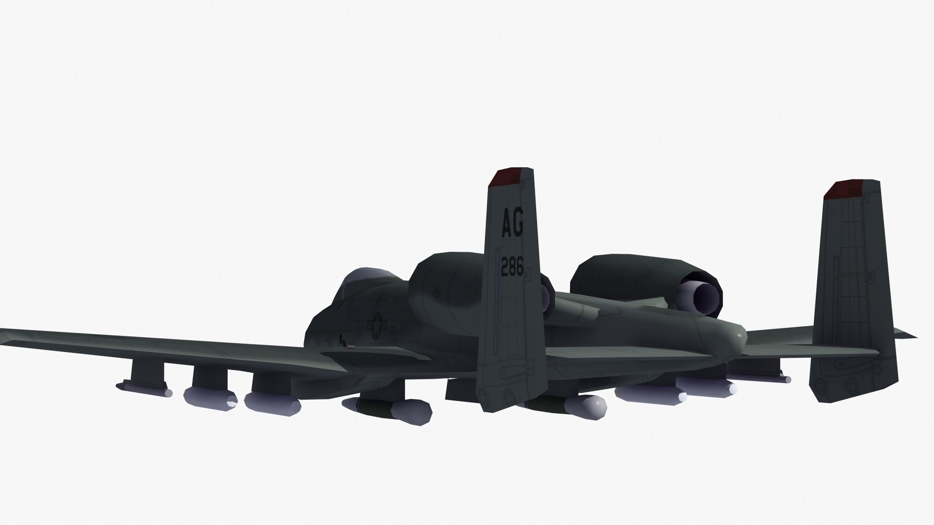 3D model A10 Warthog VR / AR / low-poly | CGTrader