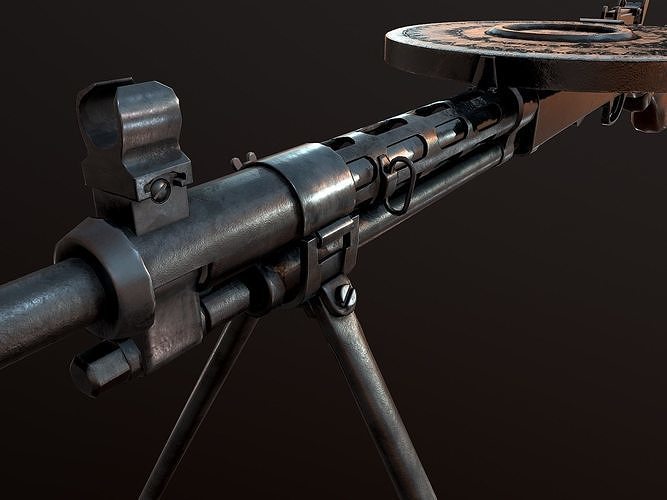 3D model DP-28 Light Machine Gun PBR VR / AR / low-poly | CGTrader