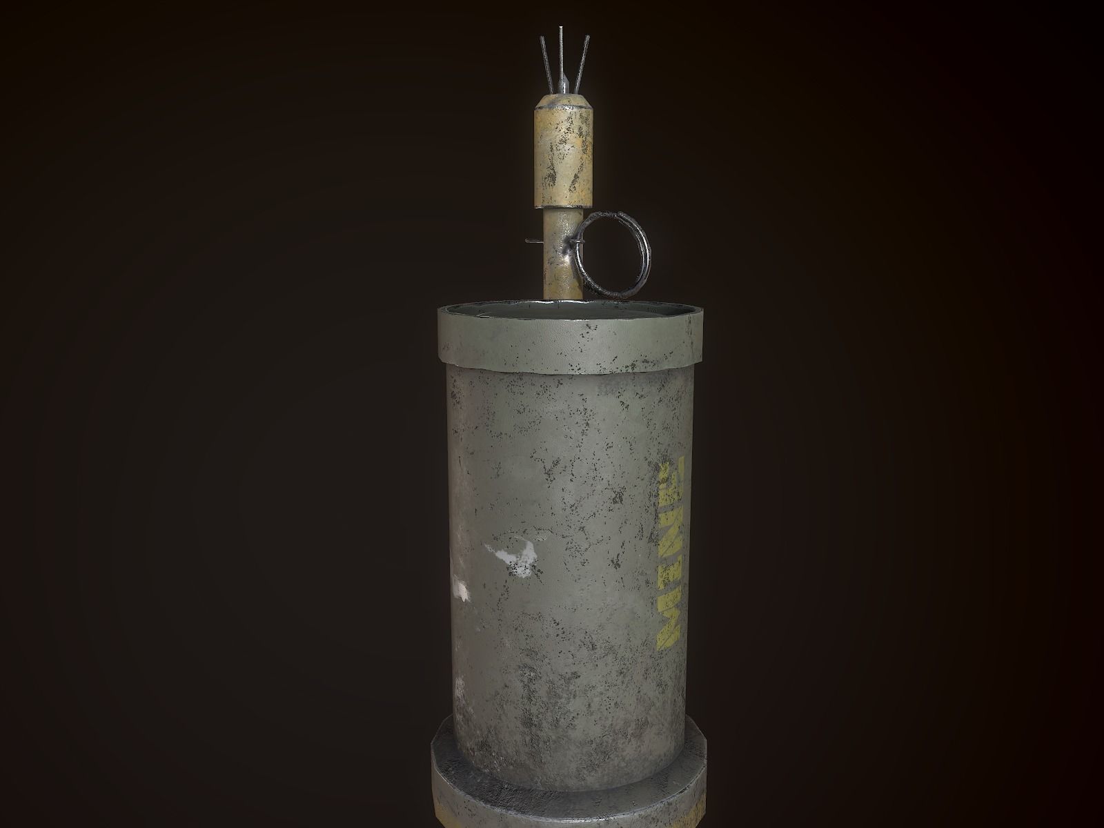 3D model M2 mine USA WW2 PBR Grenade VR / AR / low-poly | CGTrader