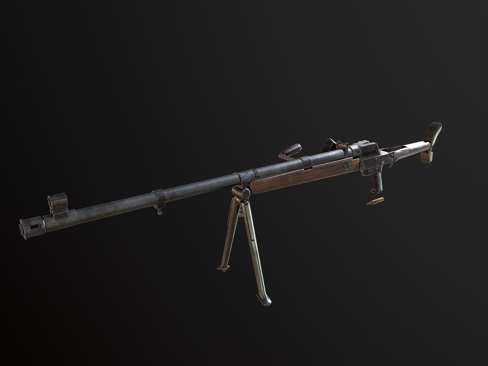 3D model PzB-39 German ww2 anti-tank rifle pbr VR / AR / low-poly ...