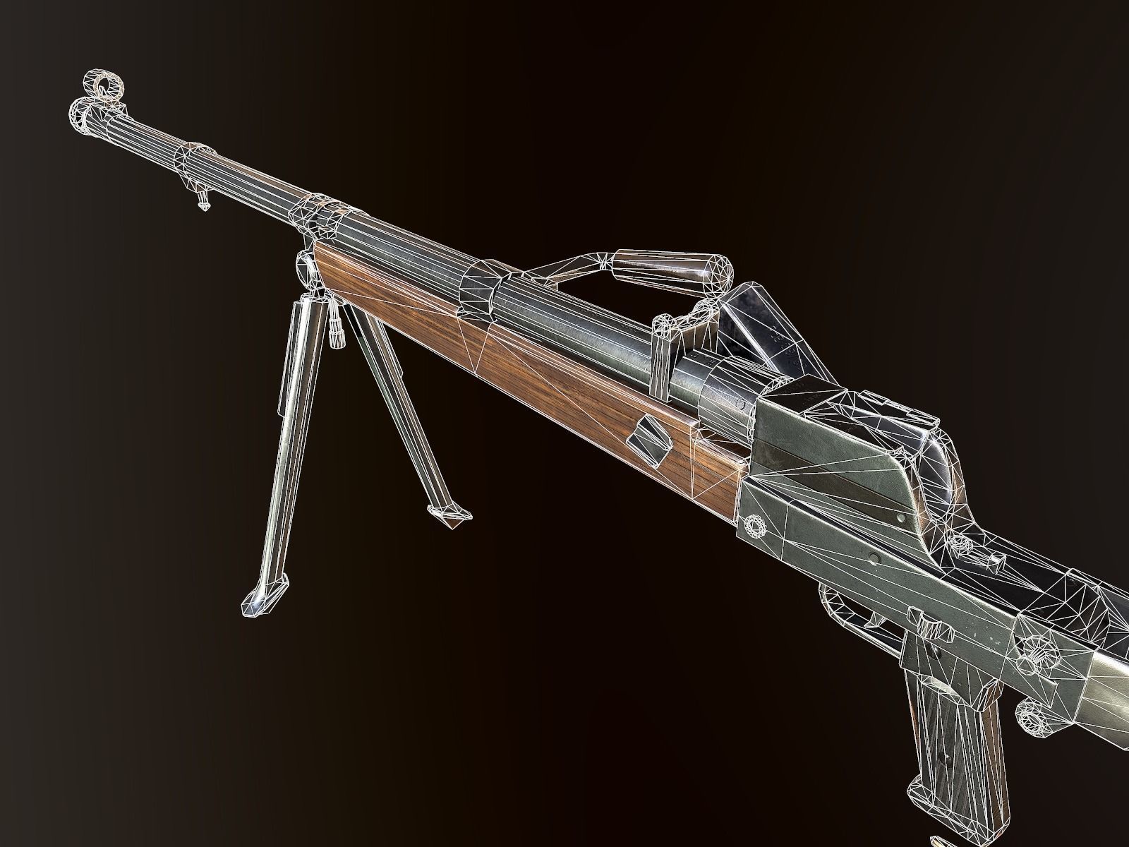 3D model PzB-39 German ww2 anti-tank rifle pbr VR / AR / low-poly ...