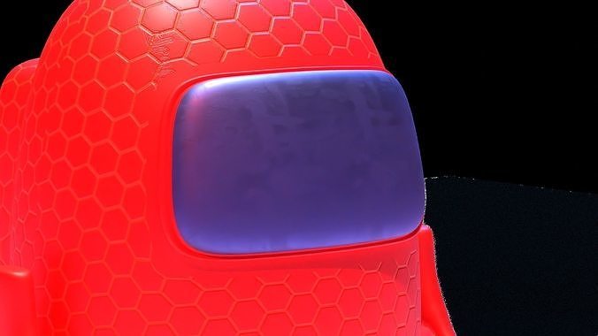 fully rigged RED Among us Character 3D model animated rigged | CGTrader