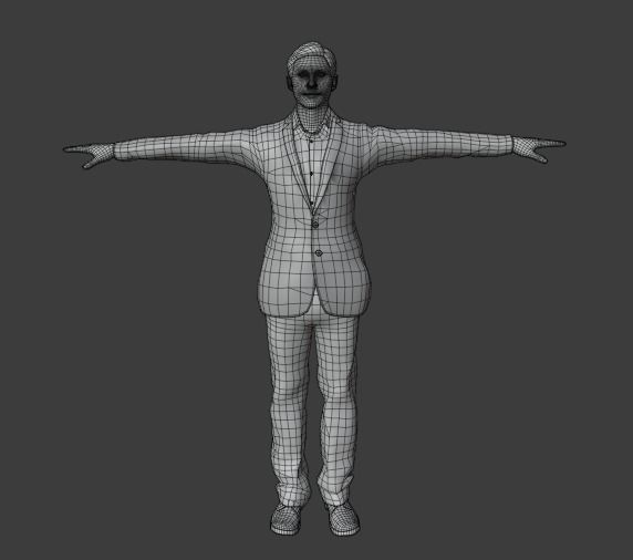 low Poly Male character free VR / AR / low-poly 3D model animated ...