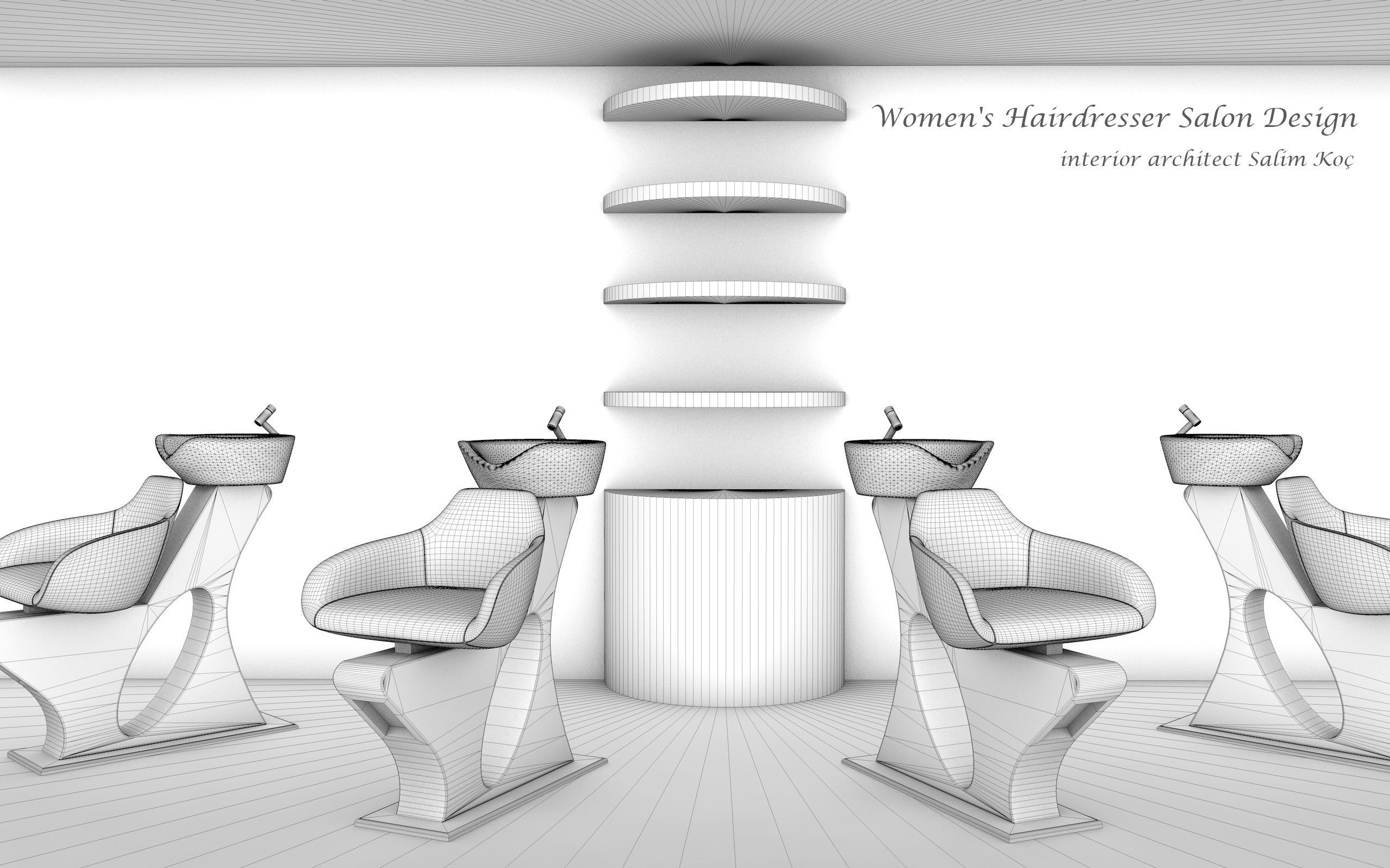 Women Hair Salon 3D model 3D model | CGTrader