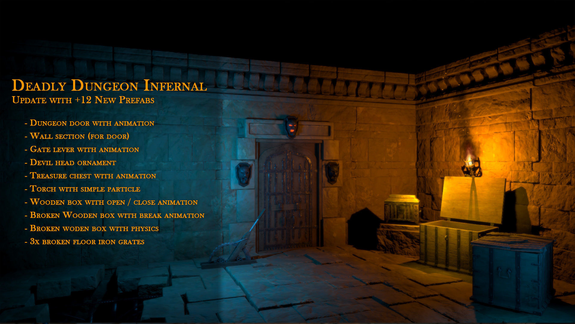 3D model Deadly Dungeon - Infernal VR / AR / low-poly animated | CGTrader