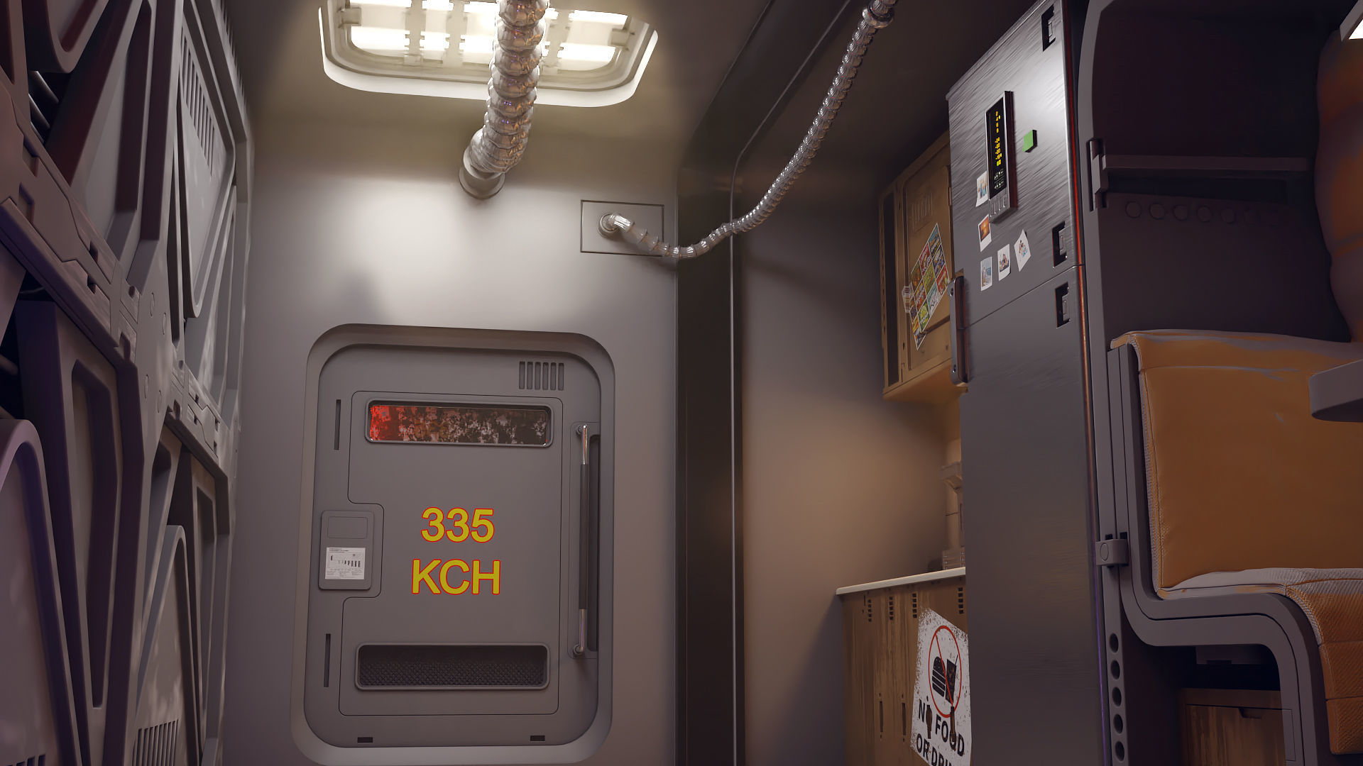 sci-fi shuttle rooms and textures 3D model | CGTrader