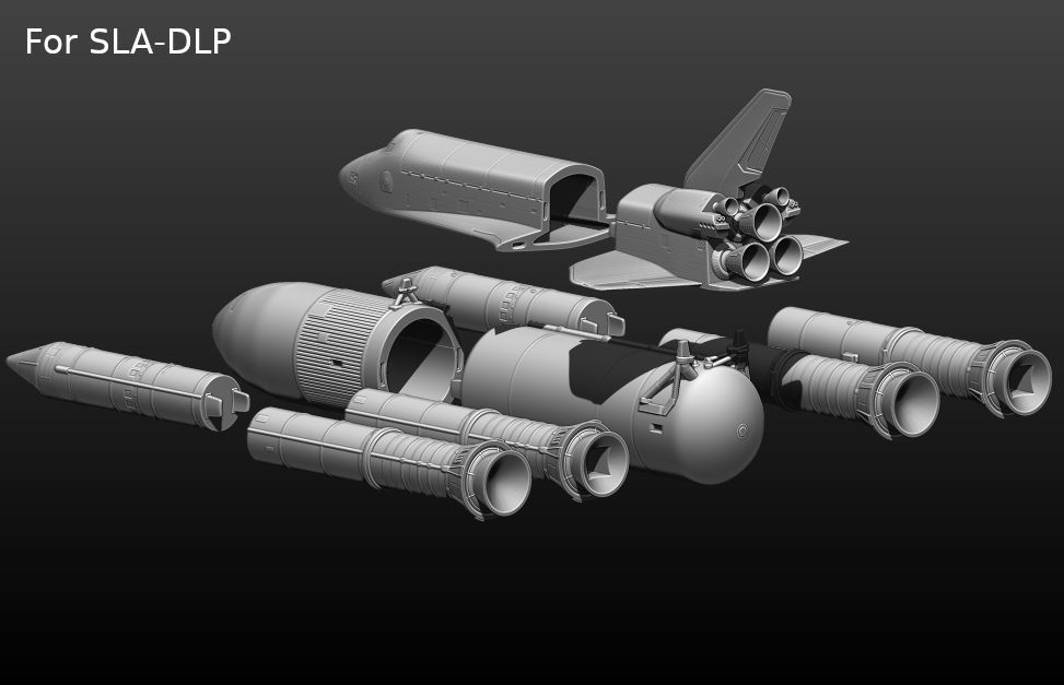 Space Shuttle file STL for 3D printer 3D model 3D printable | CGTrader