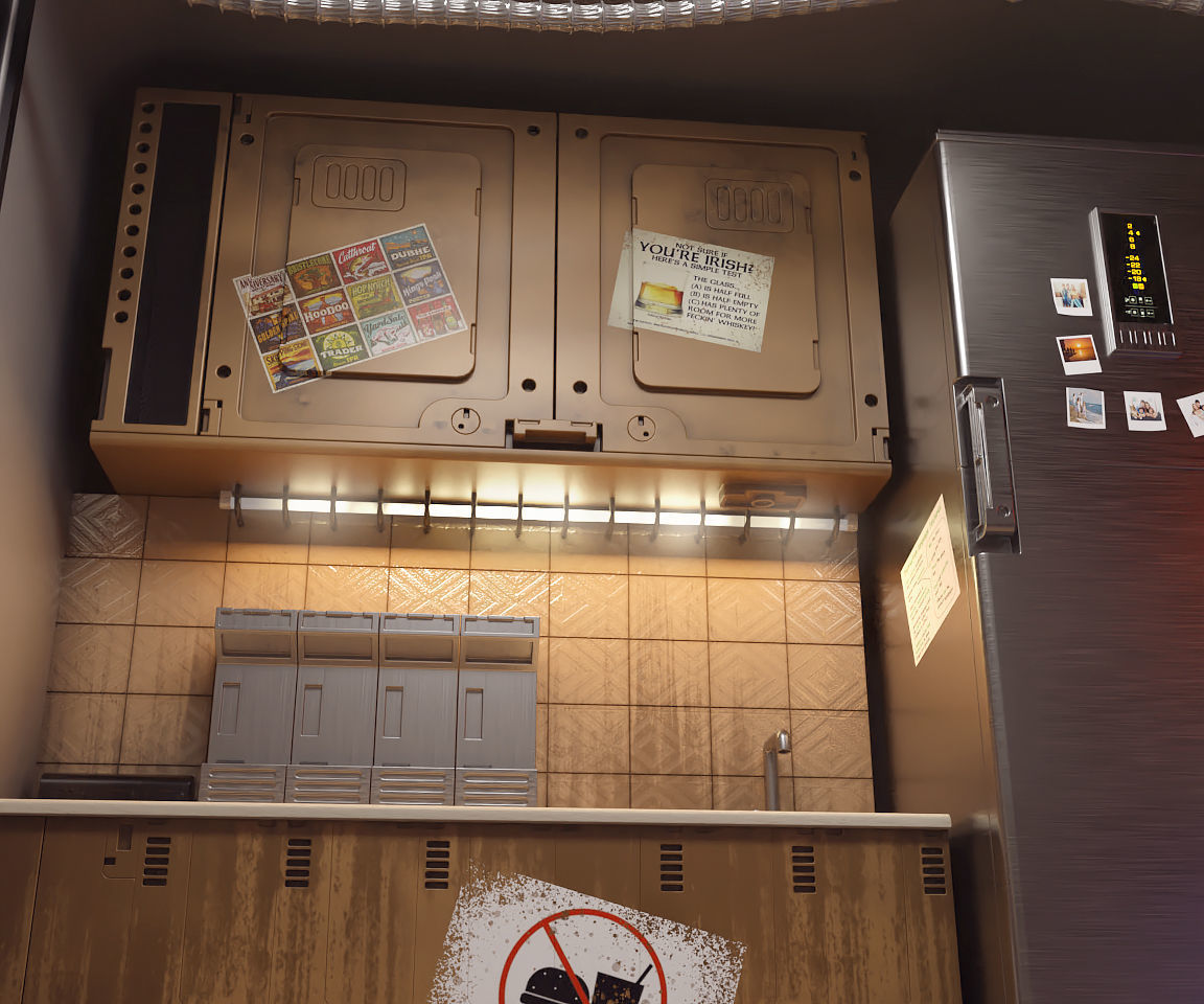 sci-fi shuttle rooms with textures 3D Model Collection | CGTrader