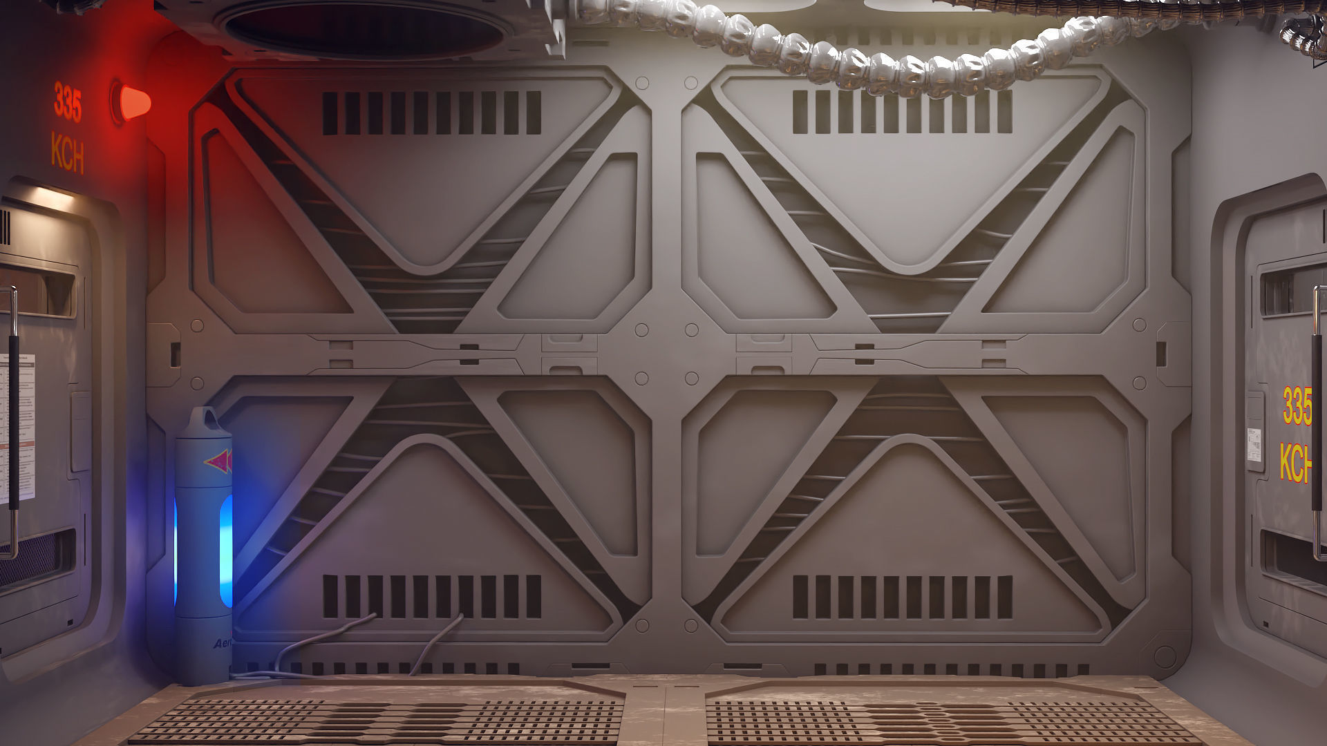 sci-fi shuttle rooms with textures 3D Model Collection | CGTrader