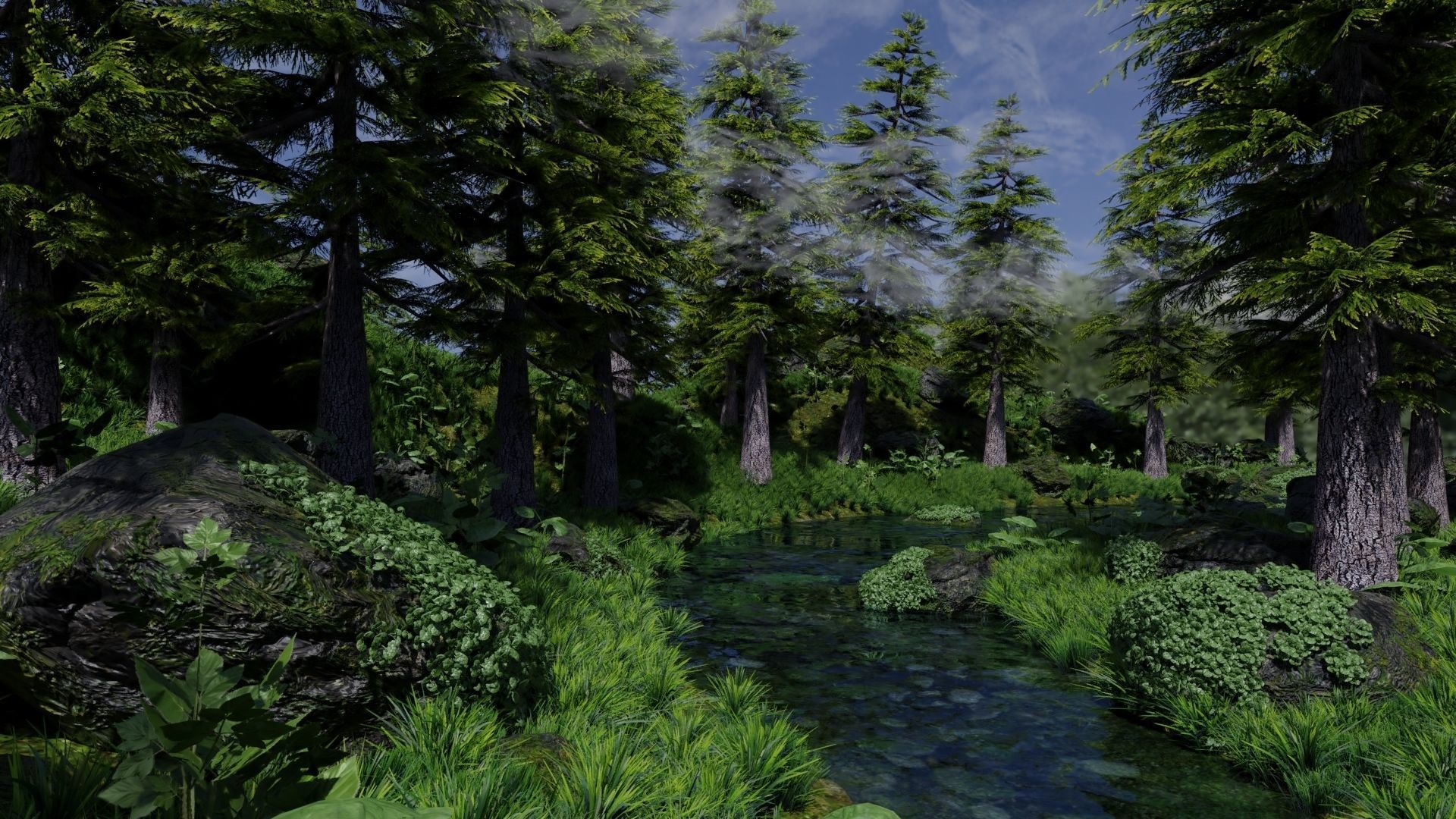 Forest Scene 3D model | CGTrader