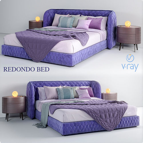 REDONDO BED - Kelly bed side table -84 Table Light 3D model | CGTrader
