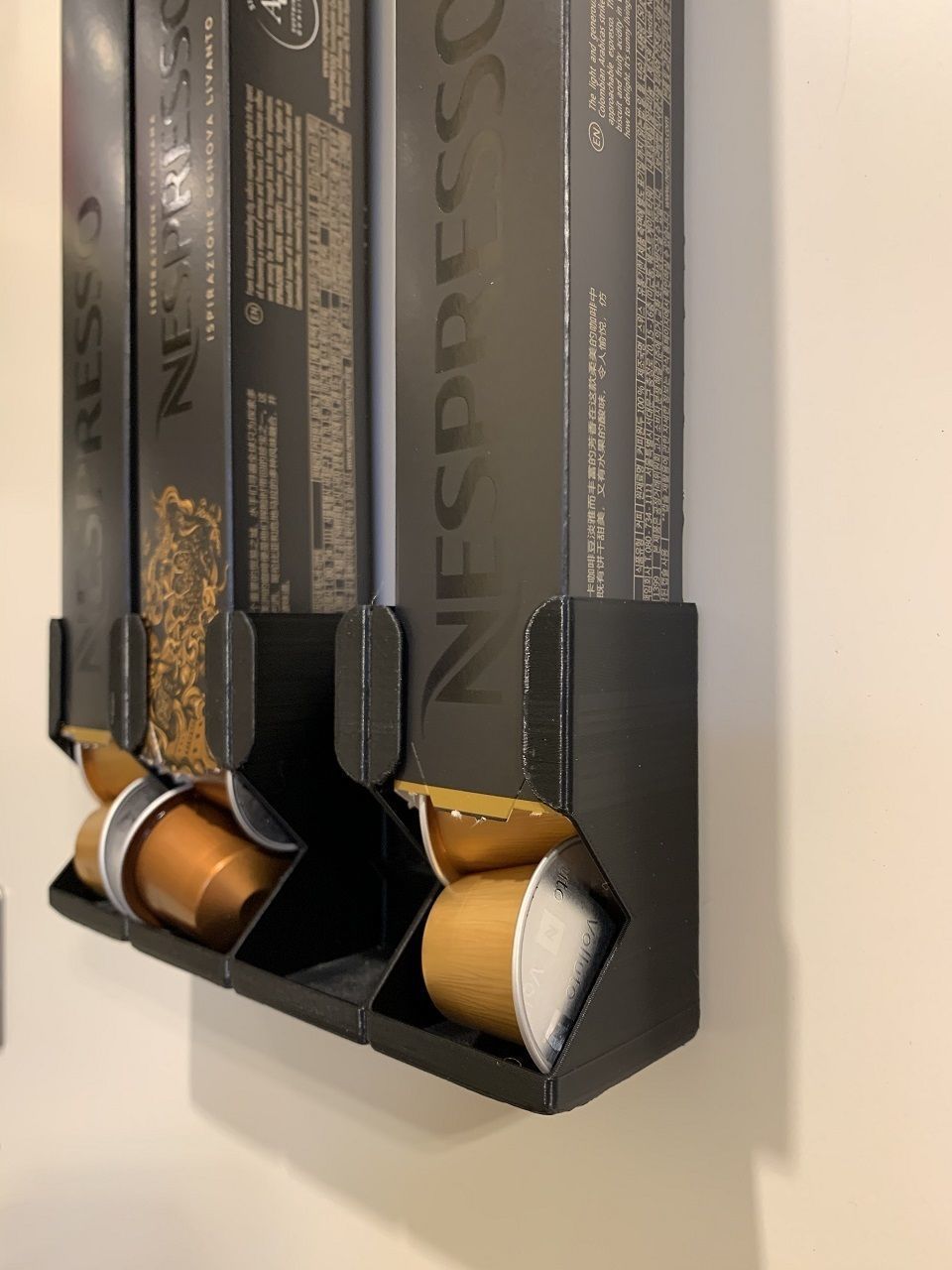 Nespresso Capsule - Wall mounted holder 3D model 3D printable | CGTrader