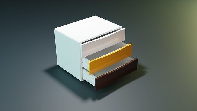 3D model Mini Drawer VR / AR / low-poly | CGTrader