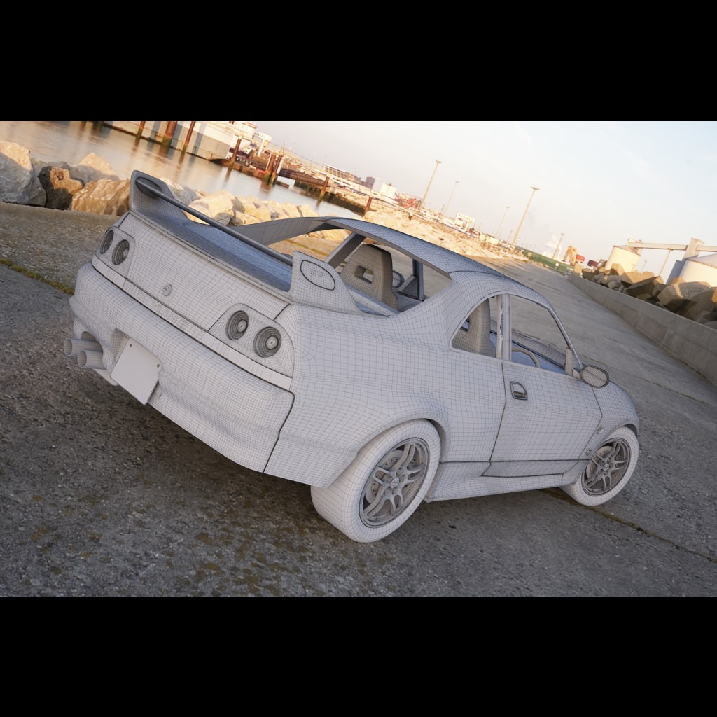 Nissan GTR- R33 3D model | CGTrader