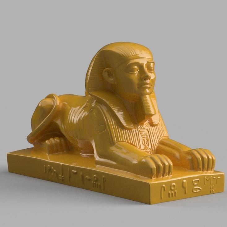 Sphinx 3D print 3D model 3D printable | CGTrader