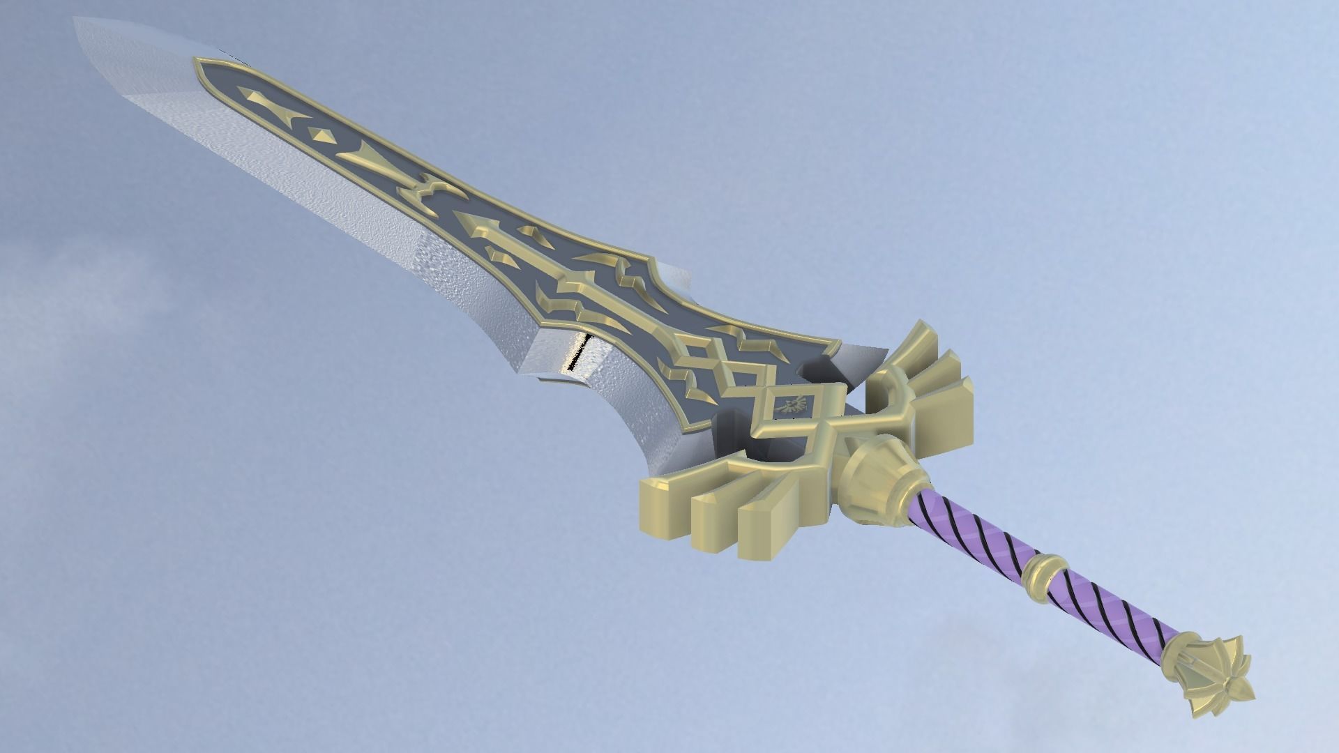 3D model Royal claymore 3D printable from the legend of zelda BOTW VR ...