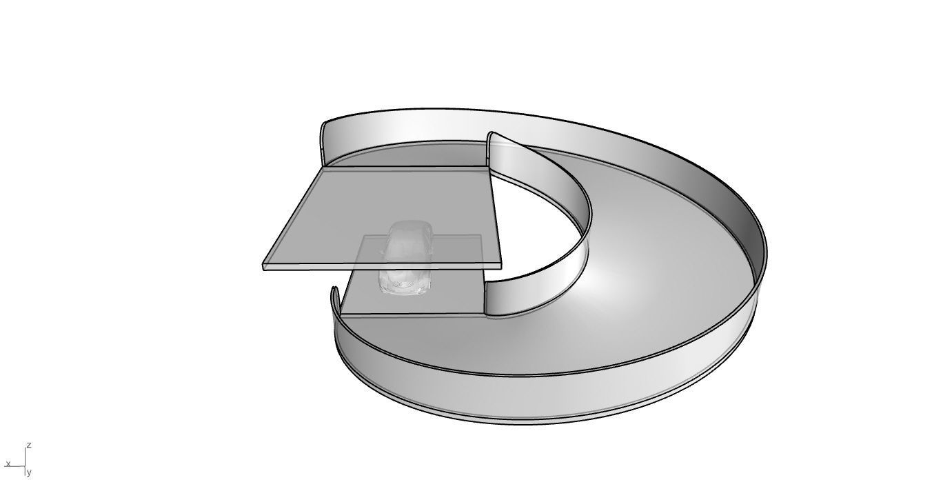 Spiral Ramp for Car Architectural Circulation System module 3D model ...