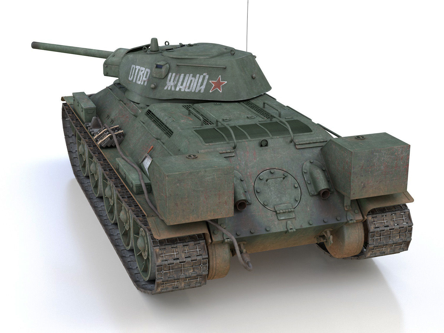 T-34-76 - Model 1942 - Soviet tank - The Brave 3D model | CGTrader