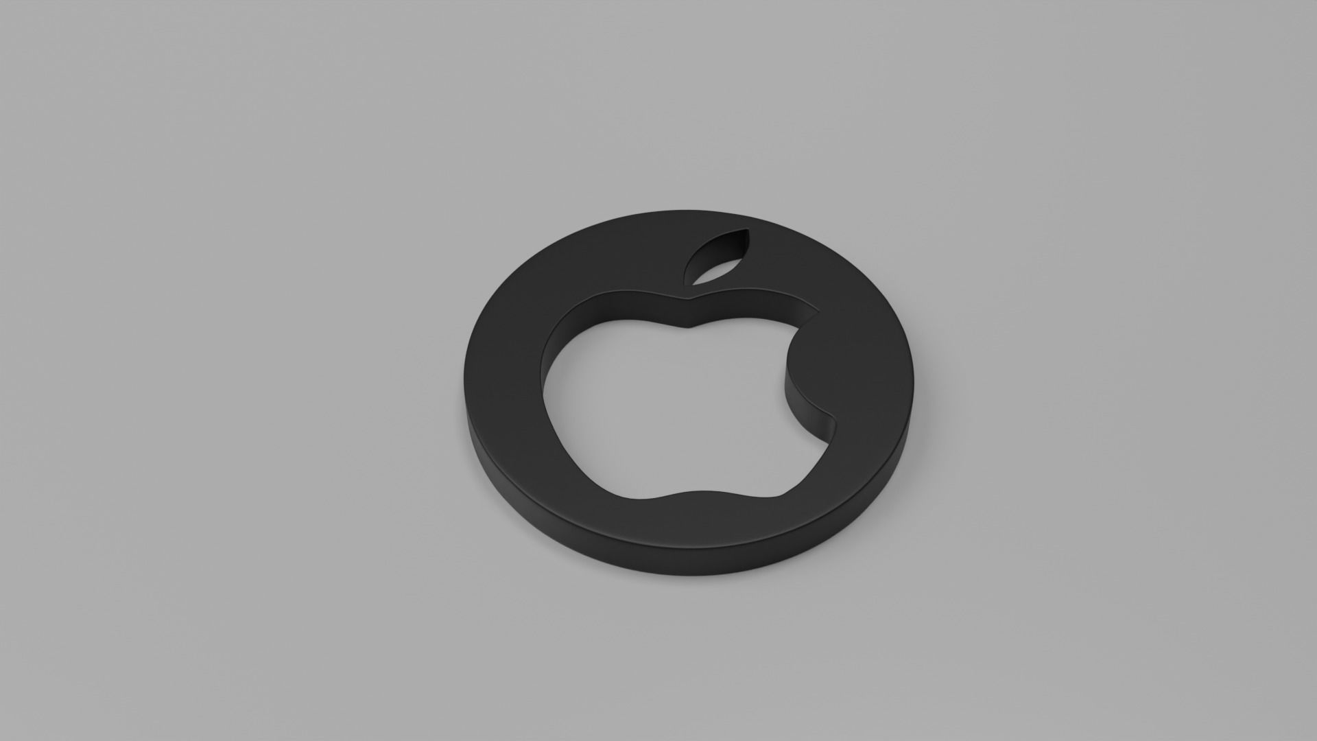 Apple logo keychain free 3D model 3D printable | CGTrader