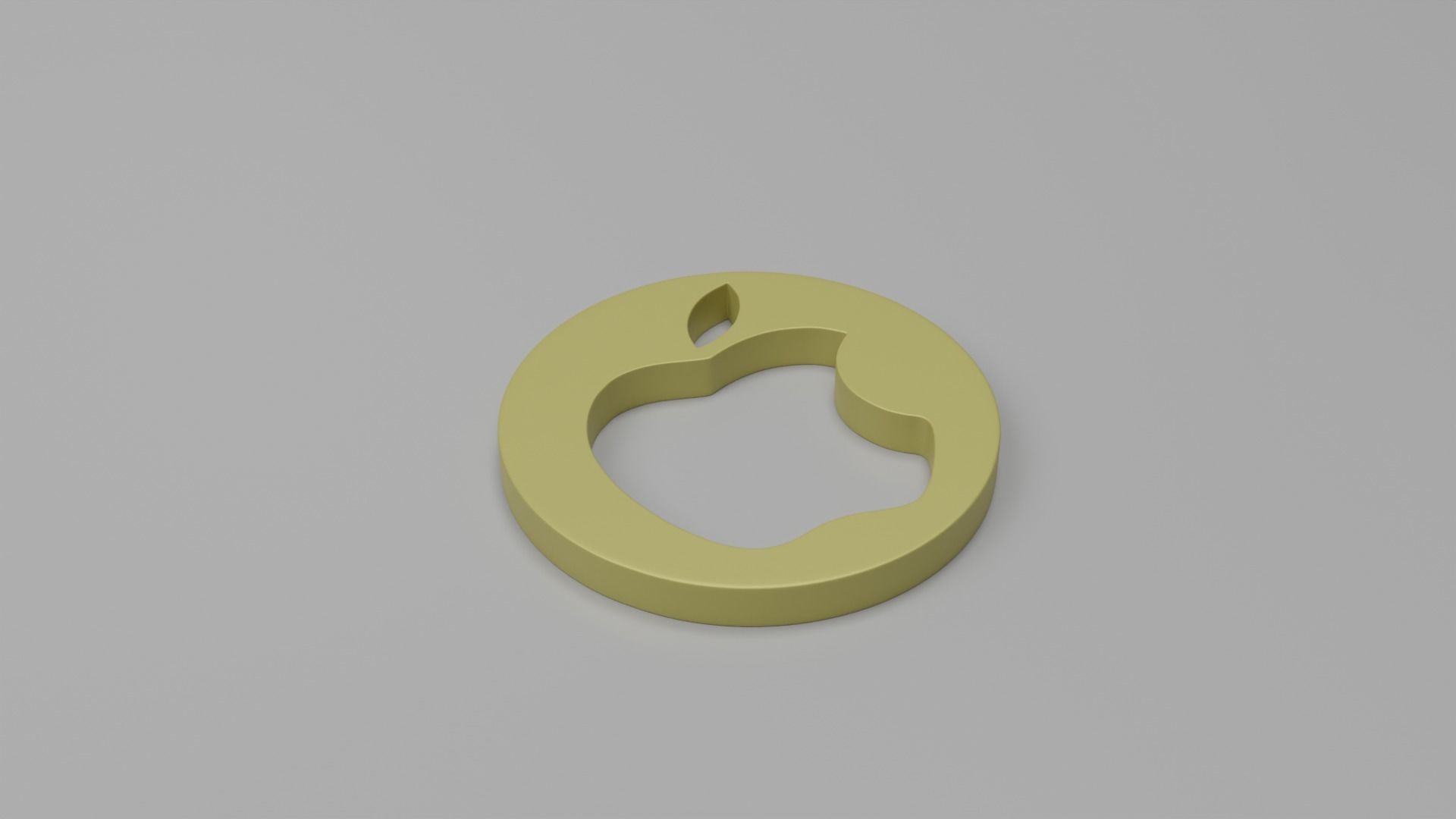 Apple logo keychain free 3D model 3D printable | CGTrader