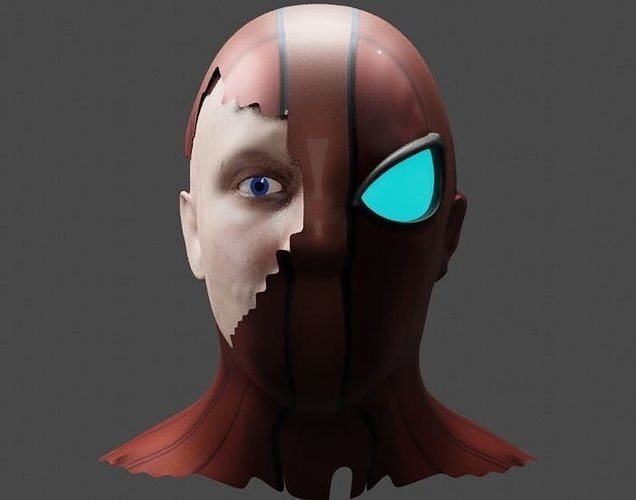 Spiderman Face Model free 3D model | CGTrader