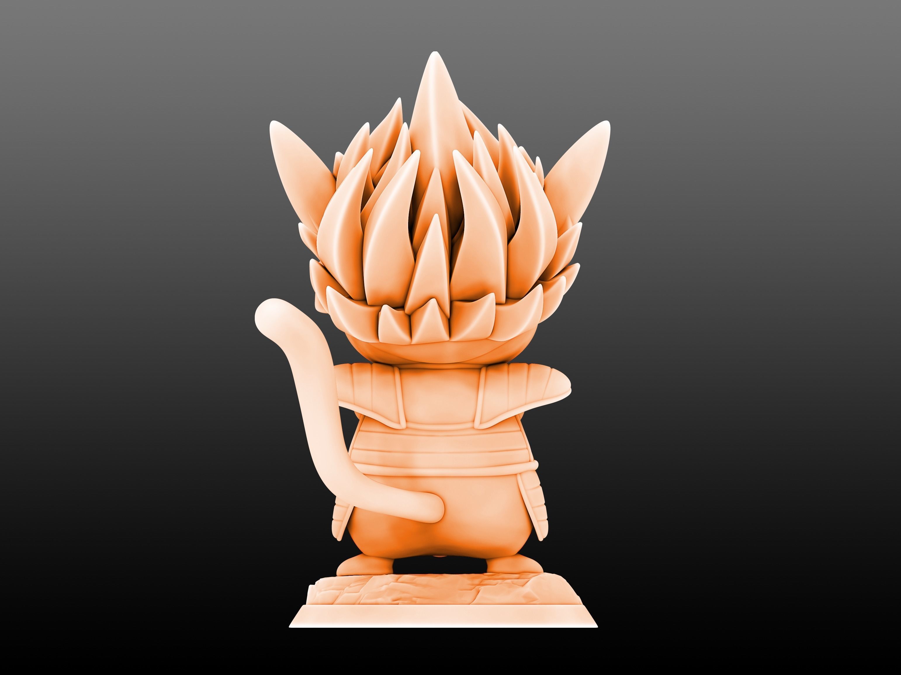 Pikachu cosplay Vegeta 3D model 3D printable | CGTrader