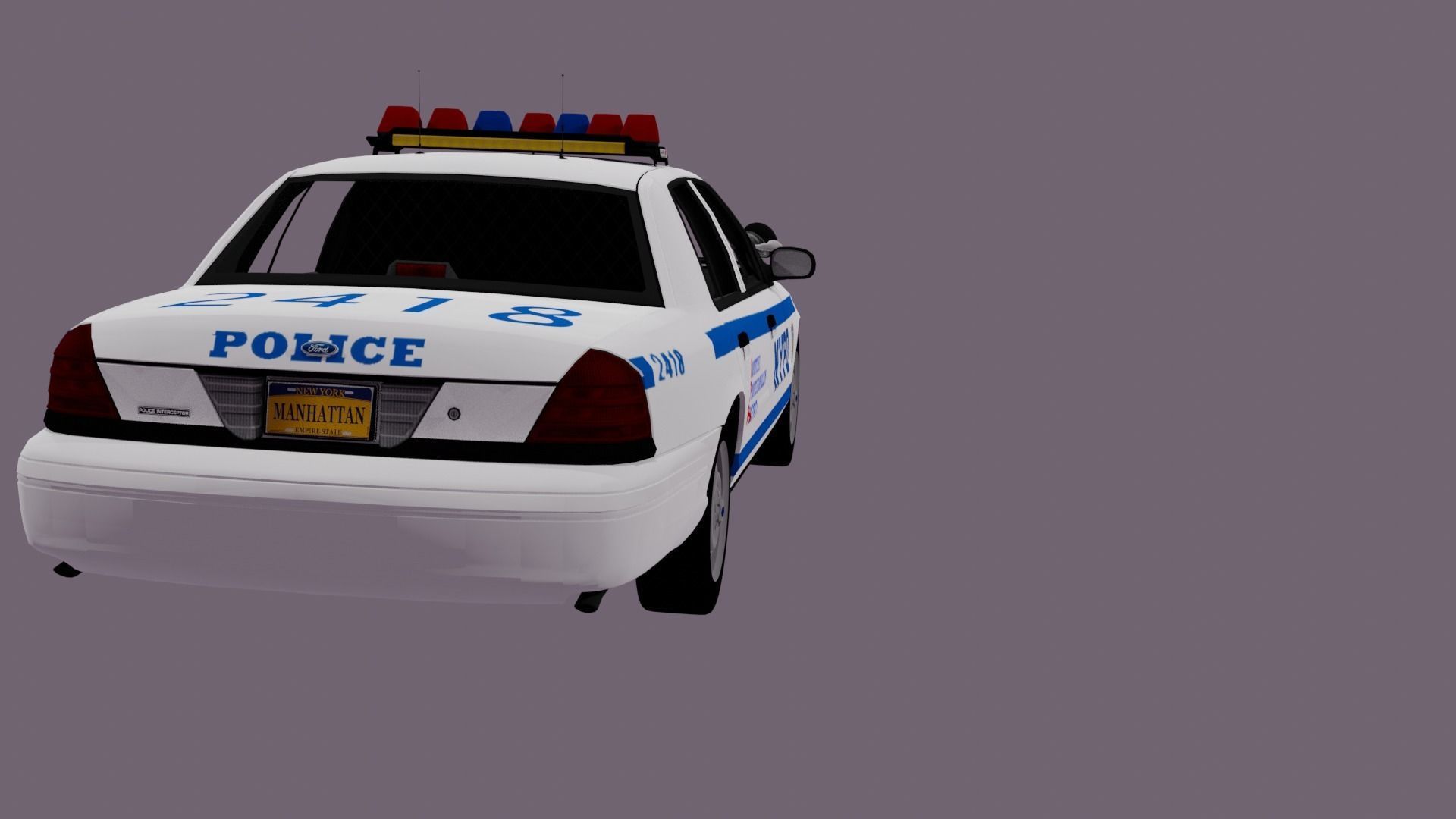NYPD CVPI free VR / AR / low-poly 3D model | CGTrader