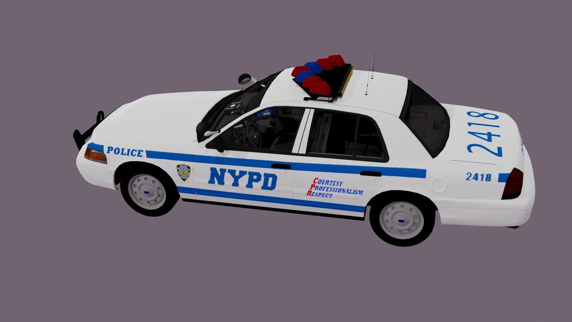 NYPD CVPI free VR / AR / low-poly 3D model | CGTrader