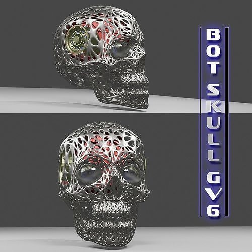 bot skull gv6 3D model | CGTrader