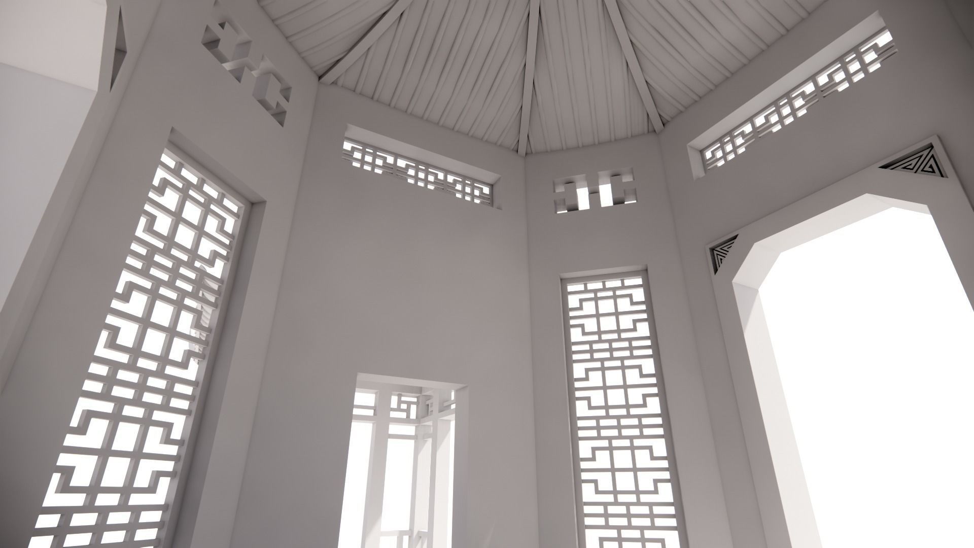 Traditional Chinese Pavilion 3D model | CGTrader