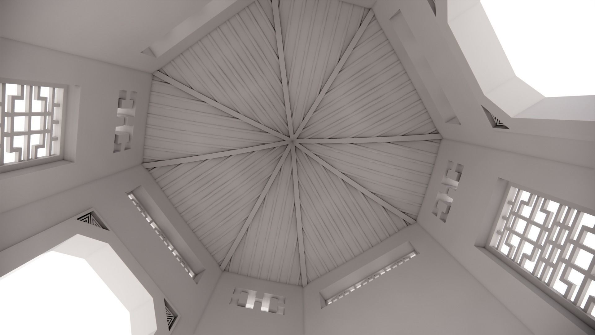 Traditional Chinese Pavilion 3D model | CGTrader