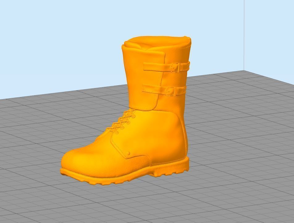 MENS MILITARY BOOTS STL FILE 3D model 3D printable | CGTrader