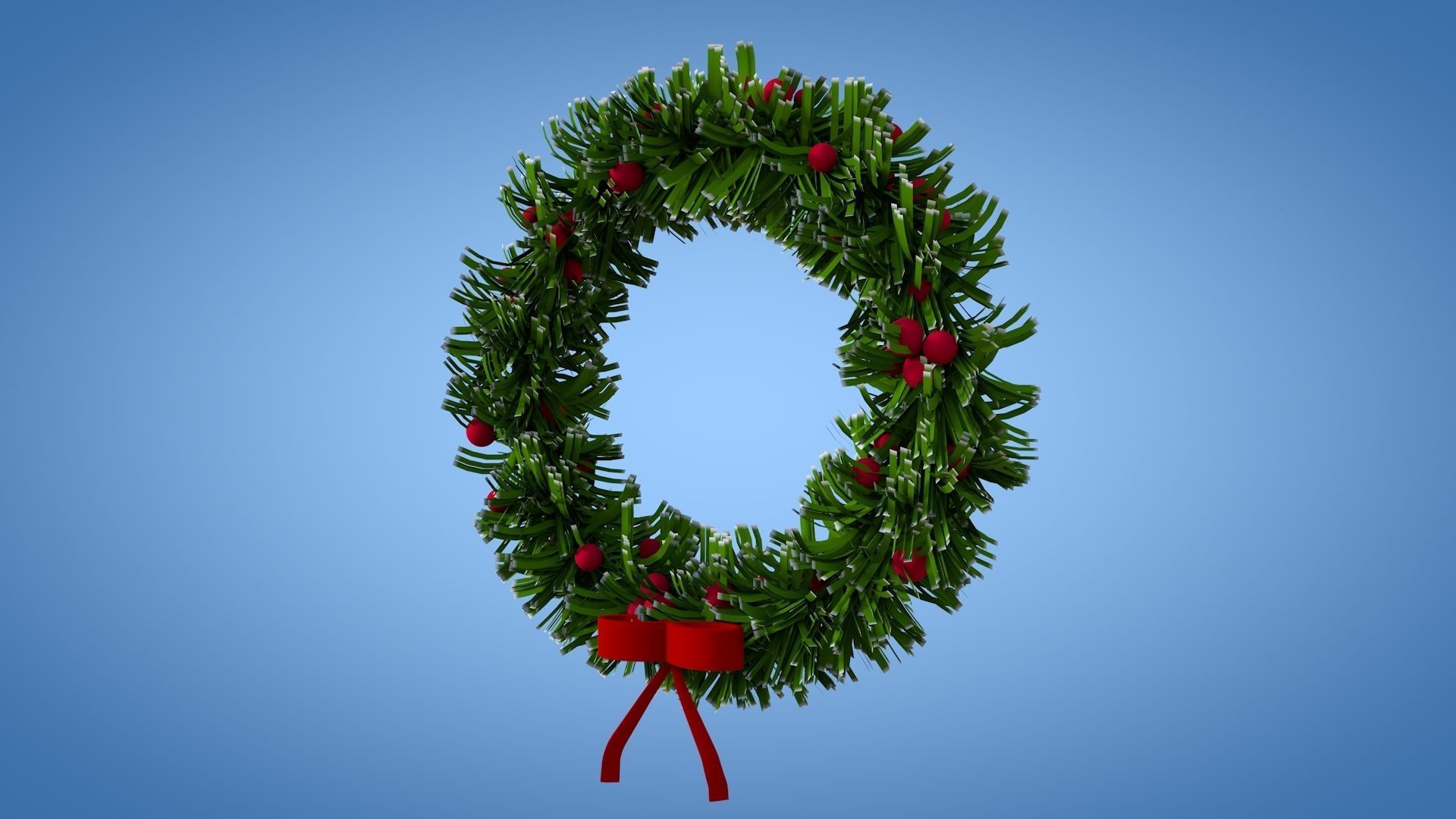 3D model Christmas Wreath VR / AR / low-poly | CGTrader