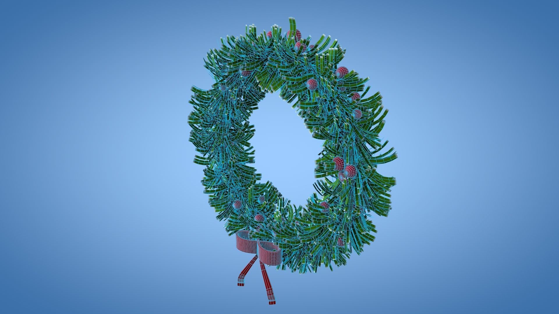 3D model Christmas Wreath VR / AR / low-poly | CGTrader