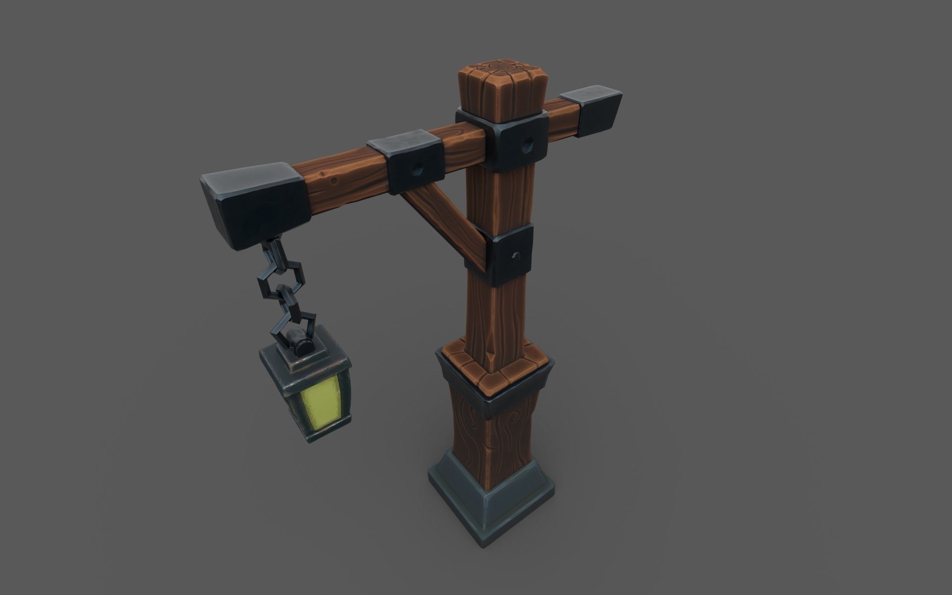 Stylized Lamp Post free VR / AR / low-poly 3D model | CGTrader