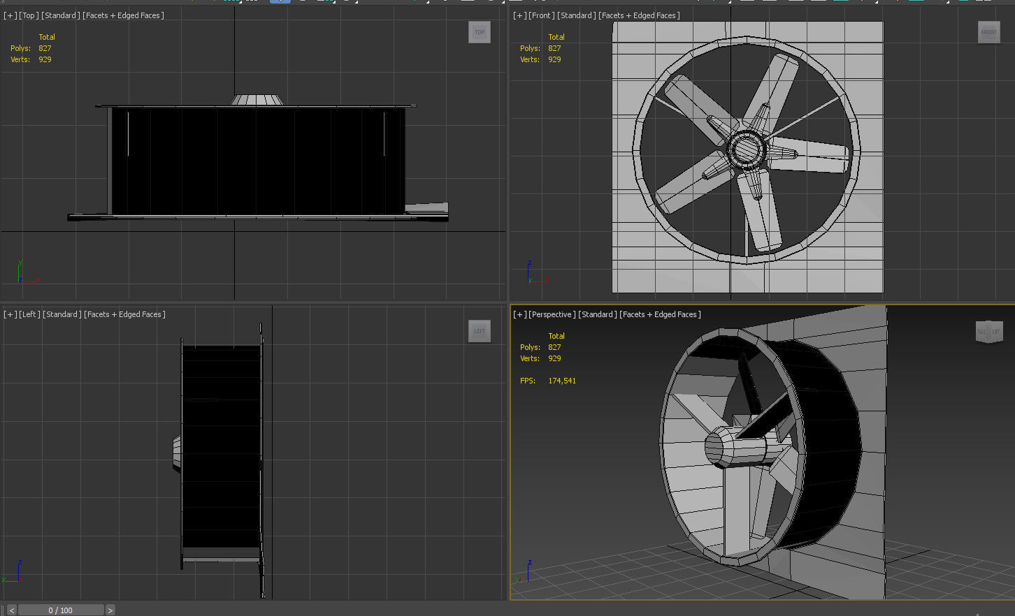 3D model Axial Flow Fan VR / AR / low-poly | CGTrader