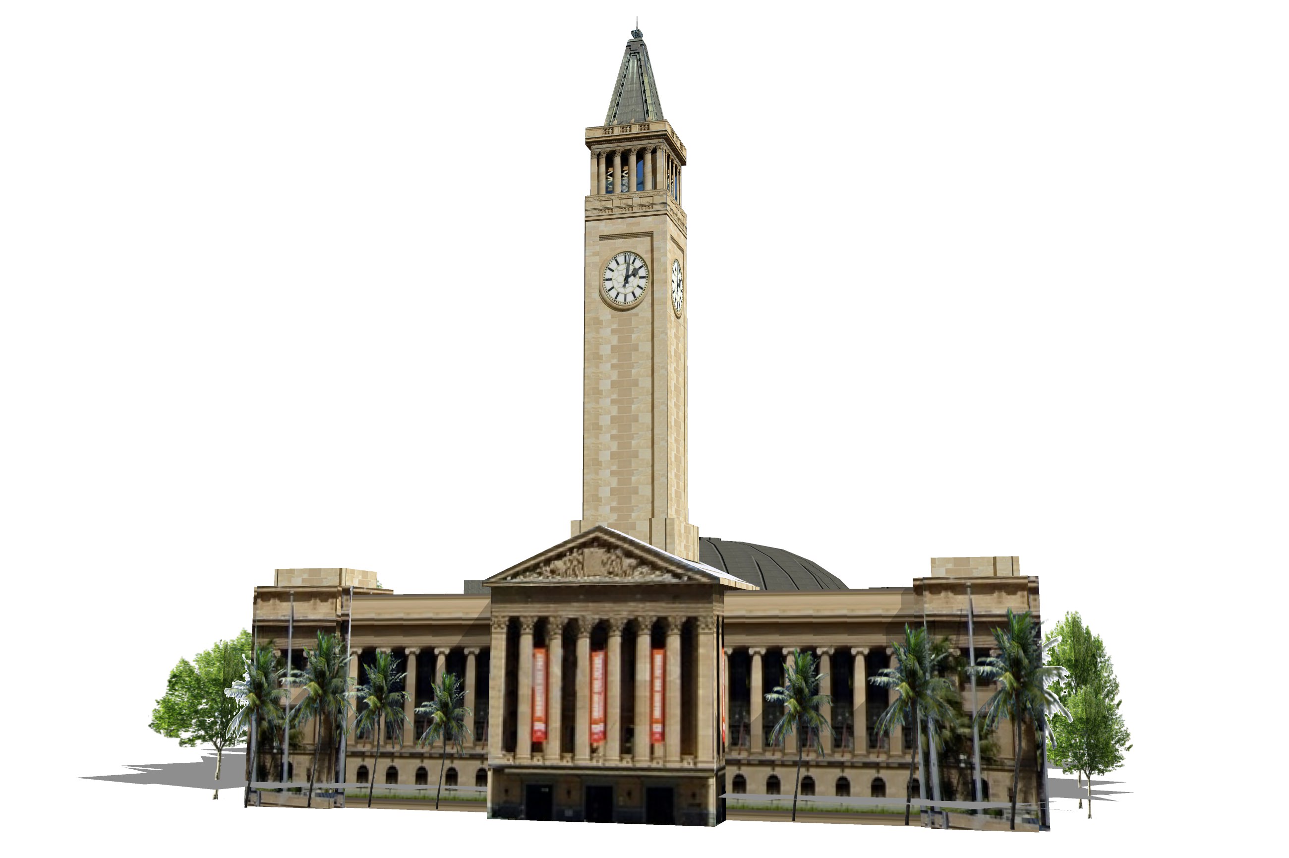 Brisbane City Hall 3D model | CGTrader