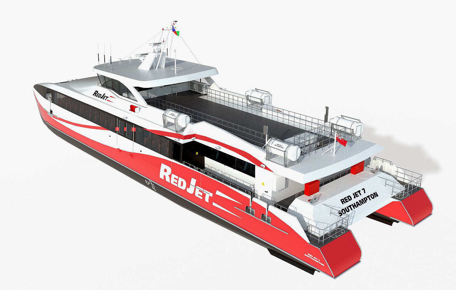 Passenger ferry 3D model | CGTrader
