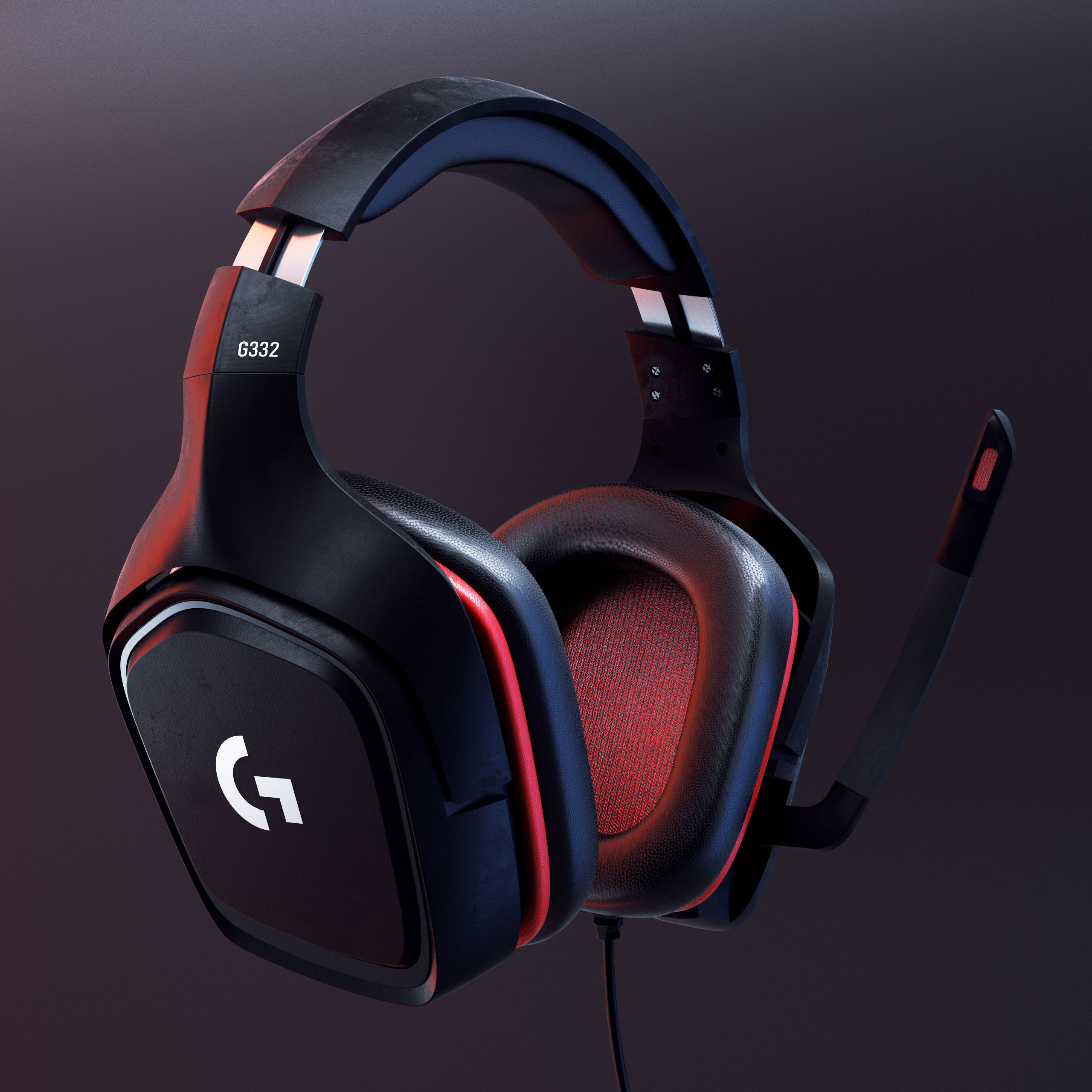 Logitech G332 Headset 3D model | CGTrader