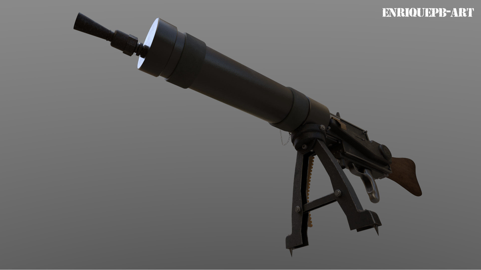 SPANDAU MG-08 1916 3D model | CGTrader