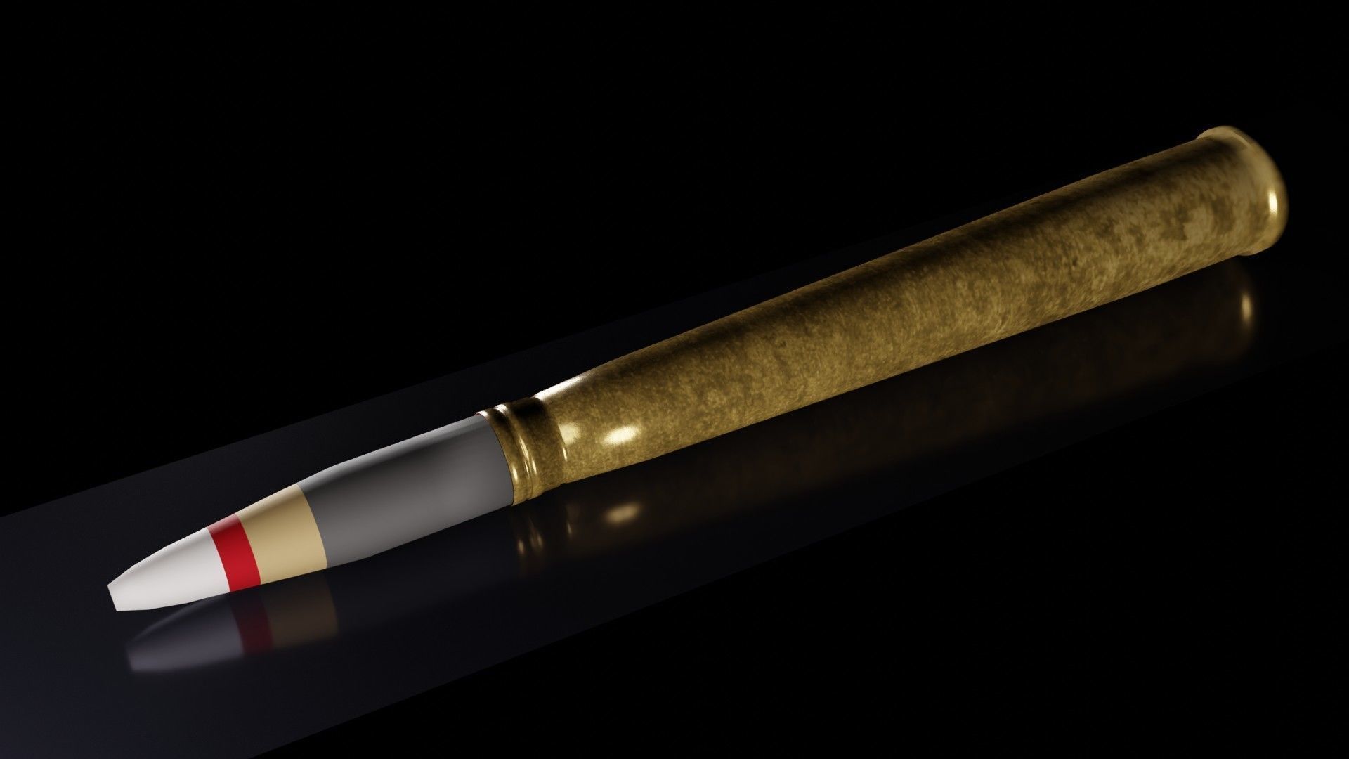 40mm L70 Bofors Round 3D model | CGTrader