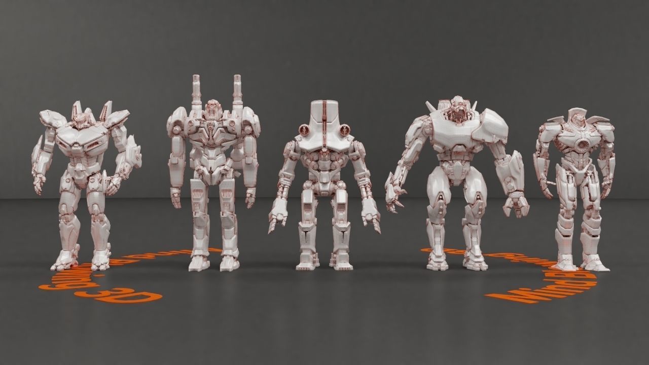 Pacific Rim Character Bundle 3D model | CGTrader