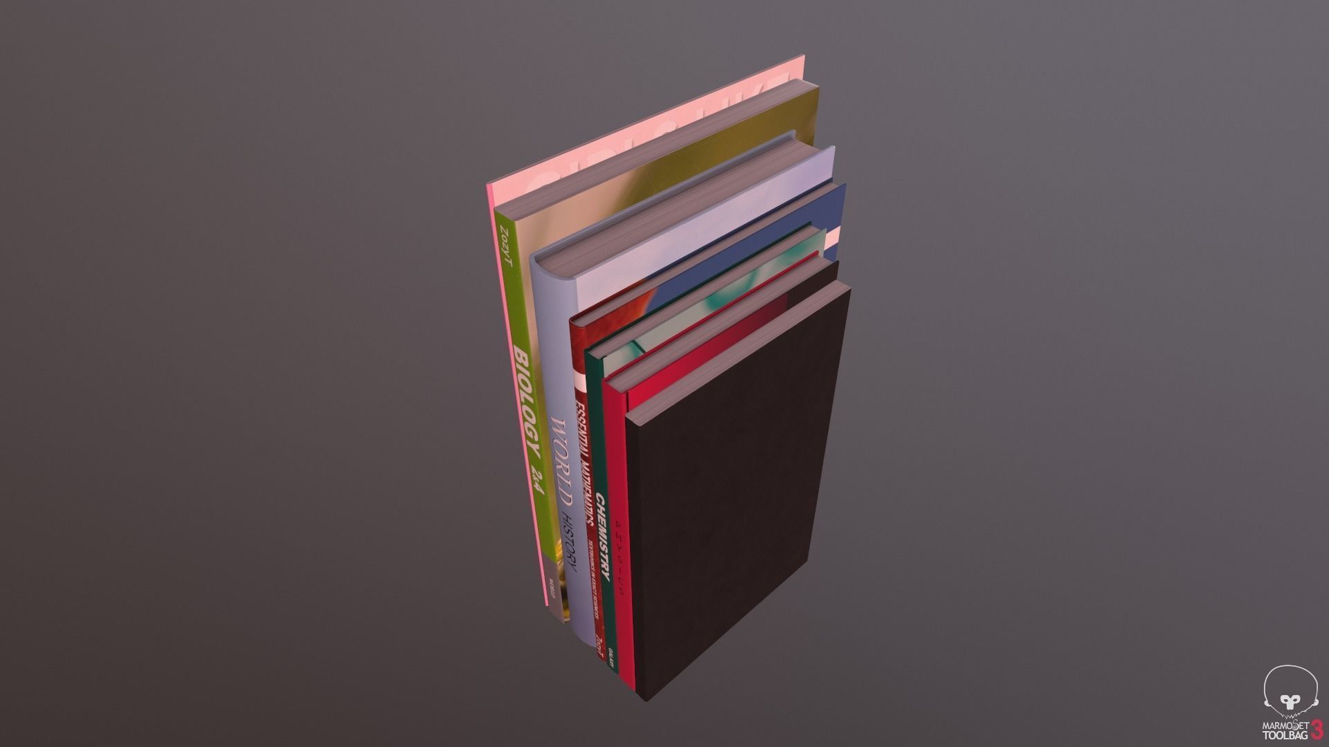 3D model School Textbooks VR / AR / low-poly | CGTrader