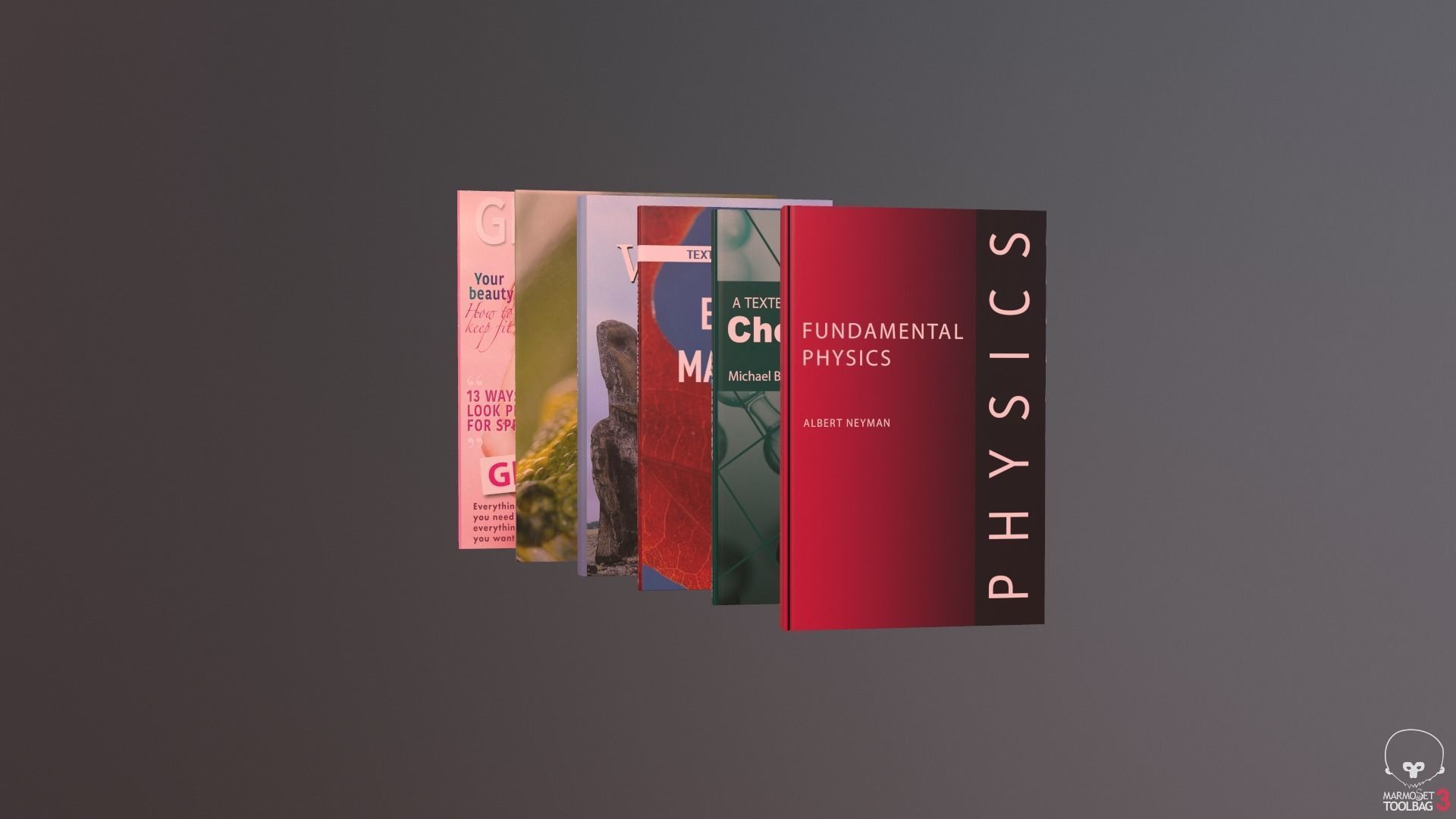 3D model School Textbooks VR / AR / low-poly | CGTrader