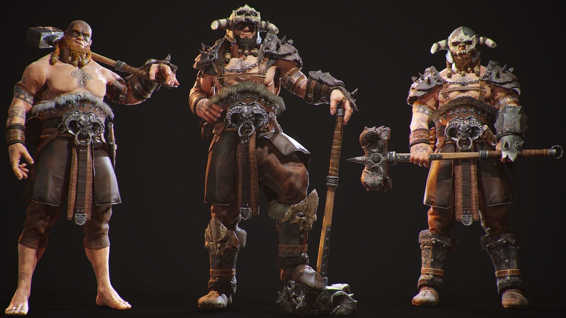 3D model Viking Raider VR / AR / low-poly rigged | CGTrader