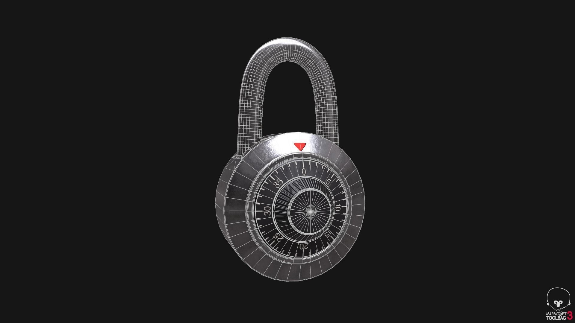 3D model The Combination Padlock VR / AR / low-poly | CGTrader