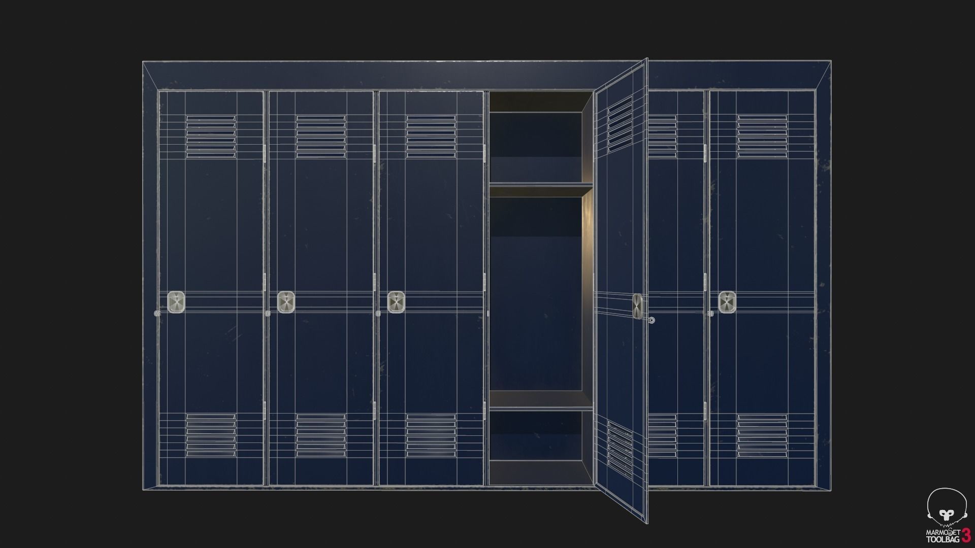 3D model The Locker VR / AR / low-poly | CGTrader