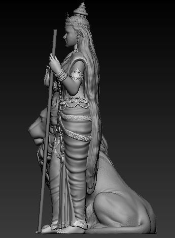 Bharat Mata 3D printable Model 3D model 3D printable | CGTrader