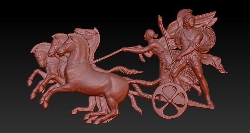 chariot 3D model 3D printable | CGTrader