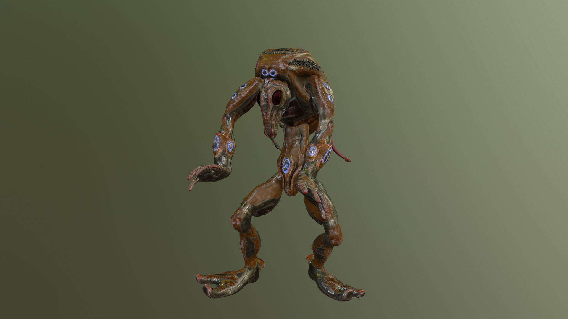 3D model SciFi Alien Warrior VR / AR / low-poly rigged animated | CGTrader